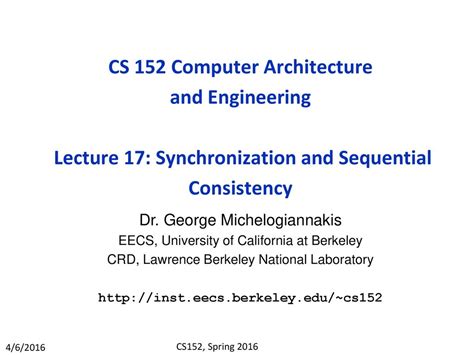Dr George Michelogiannakis EECS University Of California At Berkeley Ppt Download