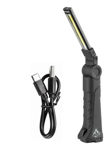 Linterna Magnética Luz De Trabajo Usb Luz De Trabajo Recarga Mercadolibre