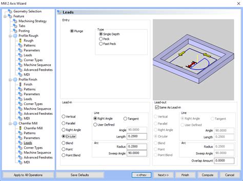 Chamfer Toolpath Selecting Geometry Bobcad Support