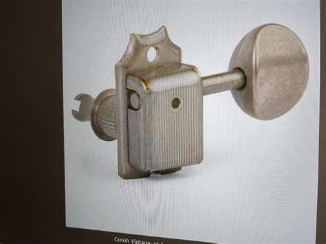 Gotoh Vintage Style Tuners Aged Relic Nickel Reverb