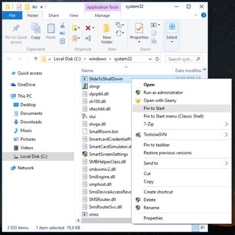 Slide To Shutdown Feature In Windows 10