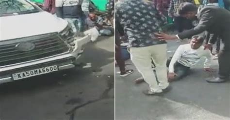 Car With Bjp Mla Sticker Rams Vehicles In Bengaluru 2 Killed