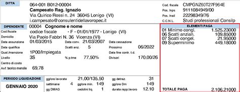 La Busta Paga Cos E Come Si Legge Con Esempi Studio Campesato