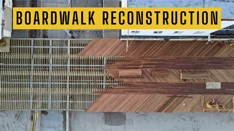 Wildwood Boardwalk Reconstruction Update Phase 6 Drone Video