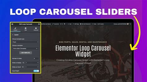 how to create a carousel slider with elementor s loop carousel widget
