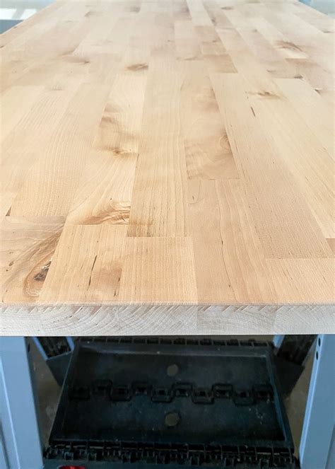 A Diy Butcher Block Island Countertop Anyone Can Do The Homes I