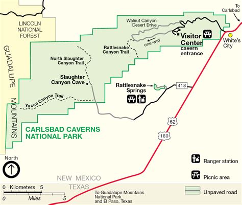 Carlsbad Cavern Map