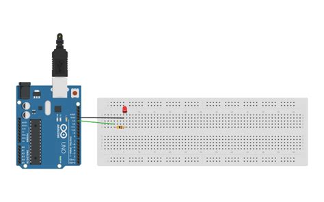 Circuit Design Blink Led Tinkercad