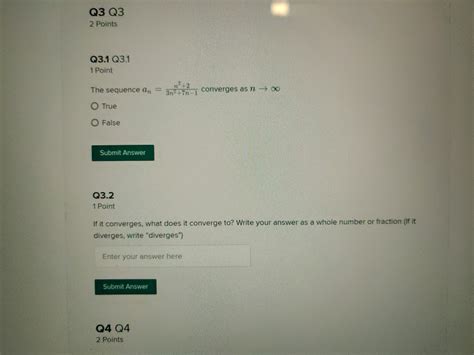 solved q3 q3 2 points q3 1 q3 1 1 point the sequence an