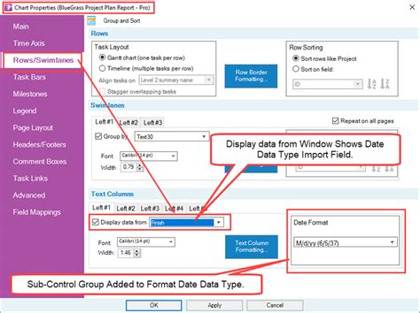 Rowsswimlane Tab For Version 70 Onepager Documentation