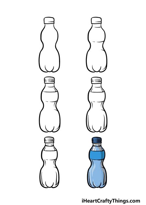 How To Draw A Water Bottle Step By Step