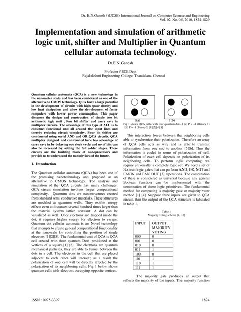 PDF Implementation And Simulation Of Arithmetic Logic Unit Shifter
