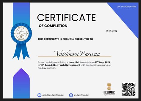 Vaishnavi Paswan On Linkedin Internship Webdevelopment