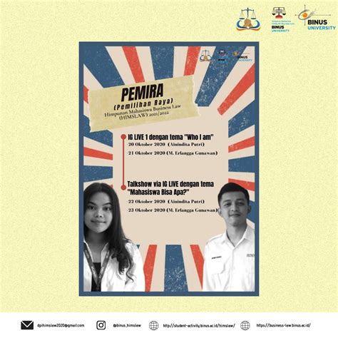 Pemilihan Raya PEMIRA HIMSLAW Himpunan Mahasiswa Business Law