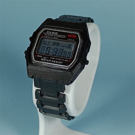 ⌚ Casio F91 W Case With Buttons Strap Print In Place・ Stl File For ・cults