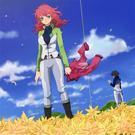 Setsuna F Seiei And Feldt Grace Gundam And 1 More Drawn By Plum