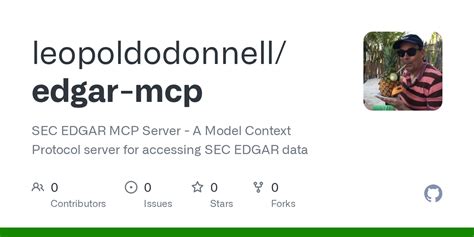 Github Leopoldodonnelledgar Mcp Sec Edgar Mcp Server A Model