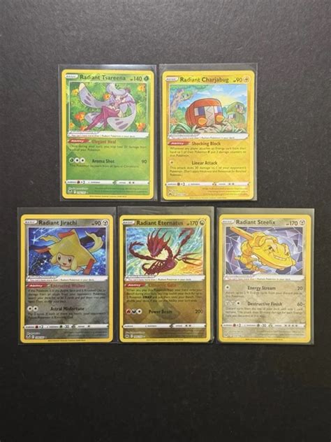 5 Strahlende Seltene Pokemon Karten Tsareena Steelix Jirachi Eternatus Charjabug Ptcg Nm Eur 8