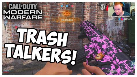 Destroying Trash Talkers Modern Warfare Youtube