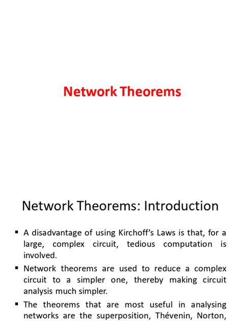 network theorems pdf electrical network linearity