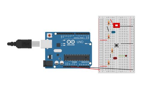 Circuit Design Breadboard Verticale Tinkercad