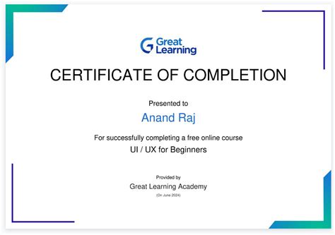 Anand Raj On Linkedin Hi All I Have Successfully Completed The Ui Ux For Beginners Course