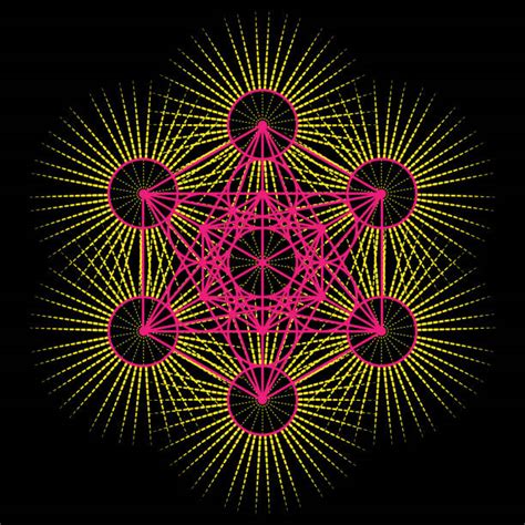 420 Cubo De Metatron Ilustração De Stock Gráficos Vetoriais E Clipart