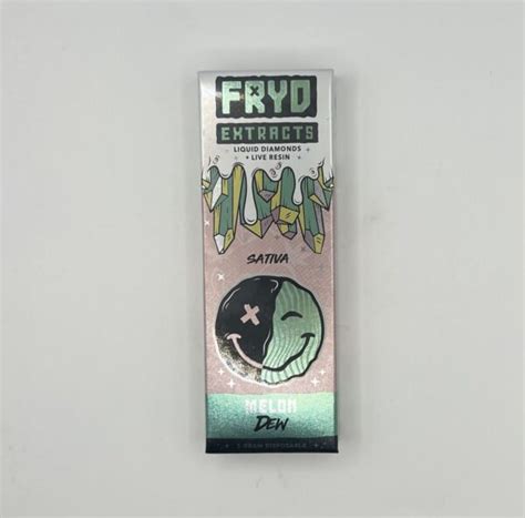2 Gram Live Resin Disposable Vape Melon Dew By Fryd Sativa Thc 84