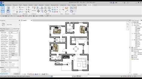 1 How To Create Floor Plan Design Revit Tutorial Youtube