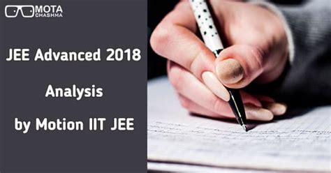 JEE Advanced Analysis By Motion IIT JEE Check IIT JEE Paper Analysis