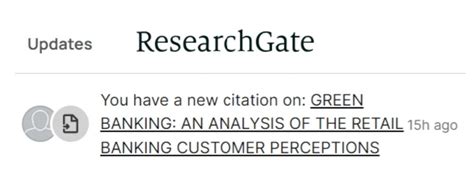 Delighted To Have Received This Notification By Researchgate Today Of