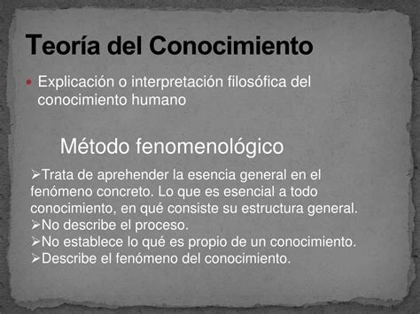 Ppt Teoria Del Conocimiento Powerpoint Presentation Free Download
