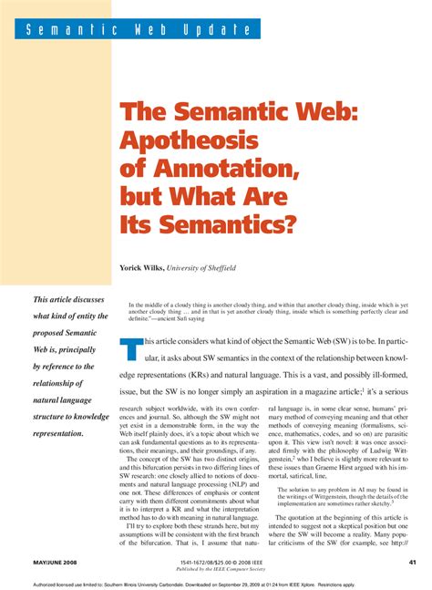 The Semantic Web Apotheosis Of Annotation But What Are Its Semantics