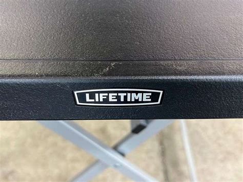 Lifetime Small Folding Table Black Earls Auction Company