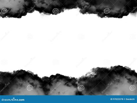 Black Clouds Frame Template Stock Illustration Illustration Of Heaven