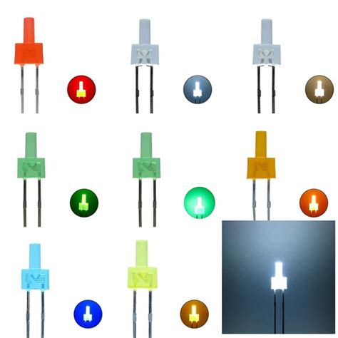 Flashing Led 2mm Tower Diffuse Led Self Flashing Flash Light Colors Selection £3 56 Picclick Uk