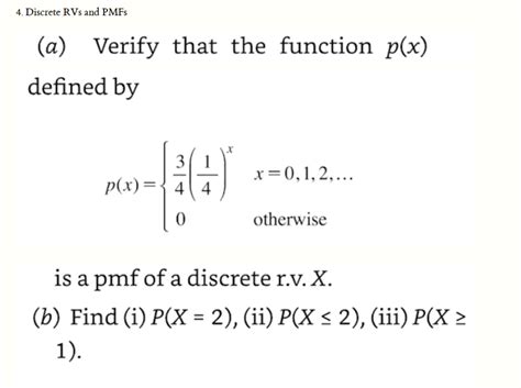 Solved A Verify That The Function P X Defined By Chegg