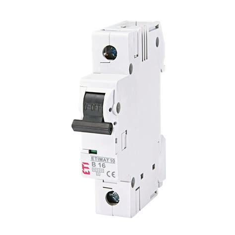 Overcurrent Circuit Breaker B 16a 1p 10ka Etimat10 002121716 Eti
