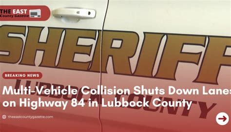 Multi Vehicle Collision Shuts Down Lanes On Highway 84 In Lubbock