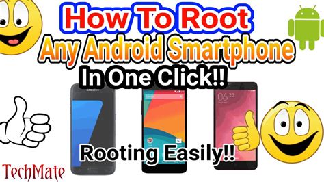 [Hindi] How To Root Any Android Device Easily!! | One Click Method | Without PC | TechMate - YouTube