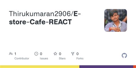Github Thirukumaran E Store Cafe React