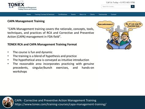 Capa Corrective And Preventive Action Management Training Pptx