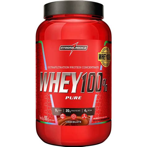 Whey 100 Pure Pote Chocolate 900g Integralmédica Armazém Pura Saúde