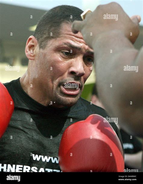 Boxing World Champion Virgil Hill From The Us Is Pictured With His