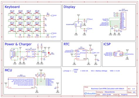 Tiny Rpn Calculator With Watch Easyeda Open Source Hardware Lab