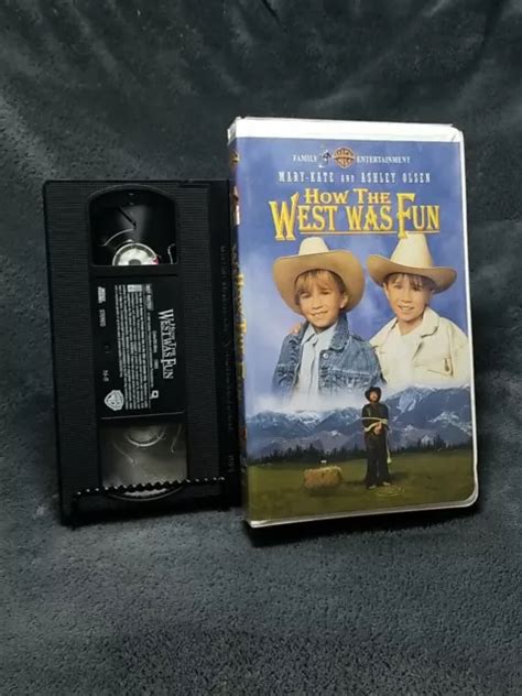 HOW THE WEST Was Fun VHS Clamshell Mary Kate Ashley Olsen 4 61