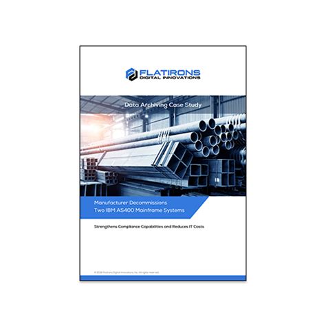 Steel Manufacturer Decommissions IBM AS Mainframes Flatirons