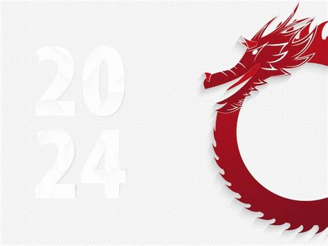 Иллюстрация для нового года 2024 года дракона китайская новогодняя