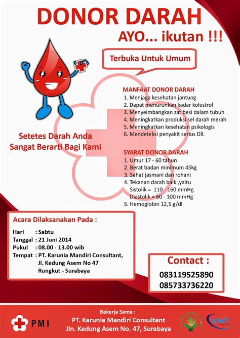 Contoh Susunan Acara Donor Darah Delinewstv