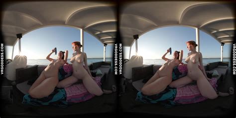 Rebeka Ruby With Her Friend Lily Mays Naked Sunset Boat Cruise With Sucking And Licking Lesbian